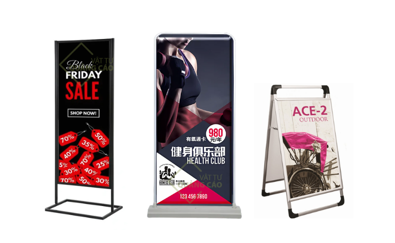 Danh sách các loại standee ngoài trời phổ biến nhất hiện nay